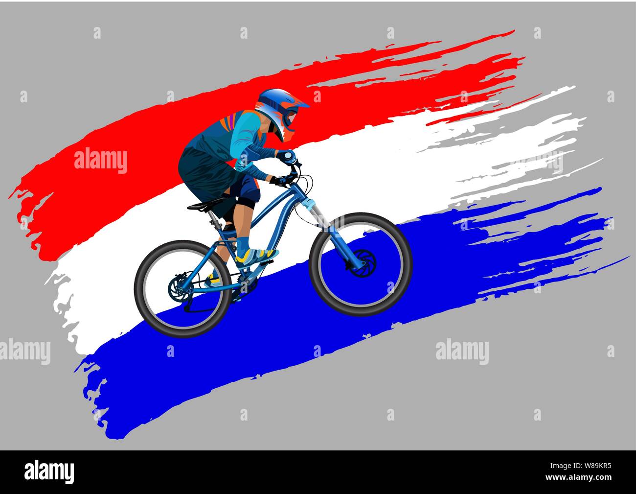 Netherlands cyclist Stock Vector Images - Alamy