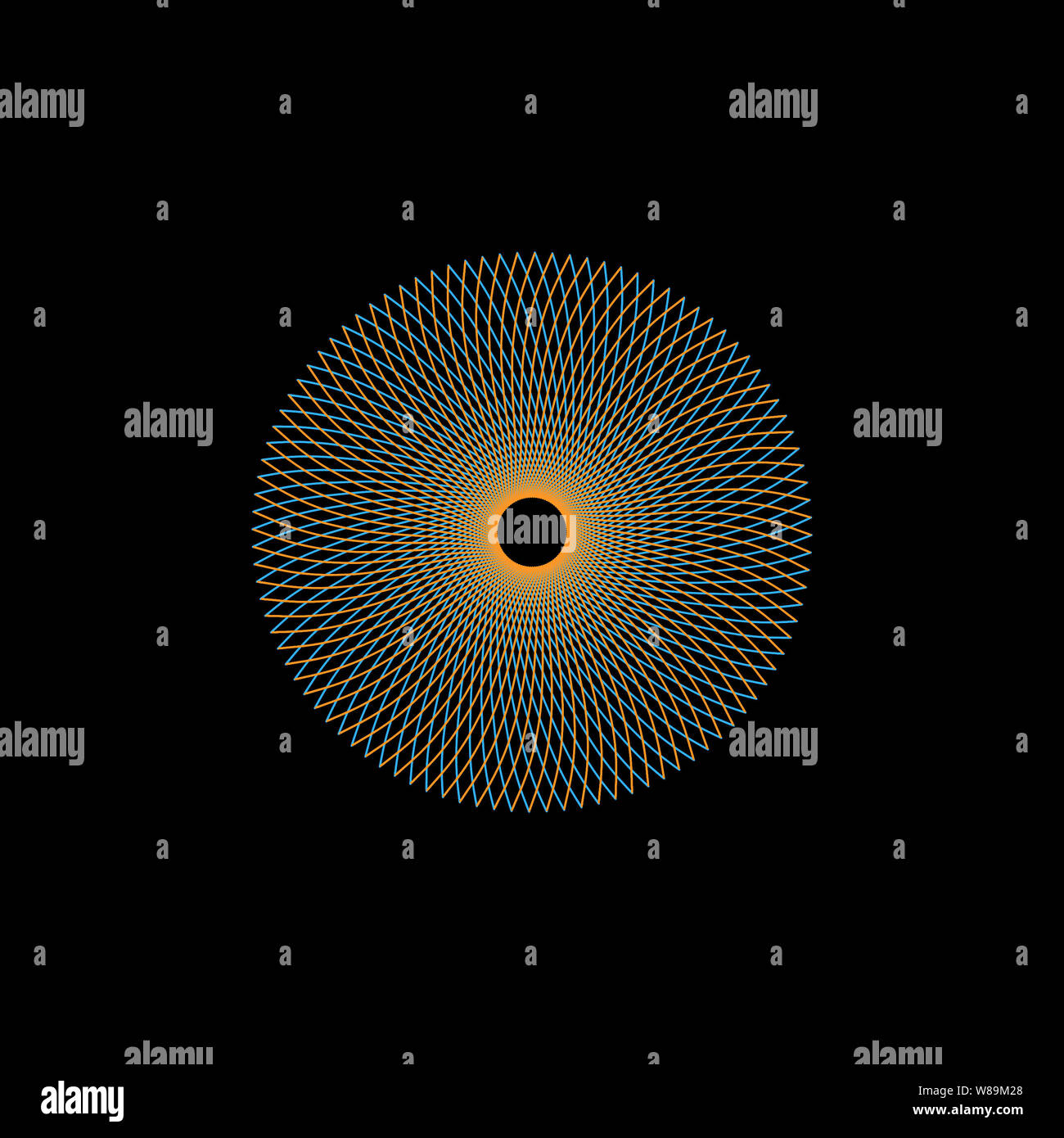 Simple composition of abstract radial grid and lights Stock Photo - Alamy