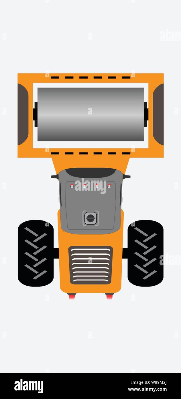 Top View Vector of roller machine Stock Vector Image & Art - Alamy
