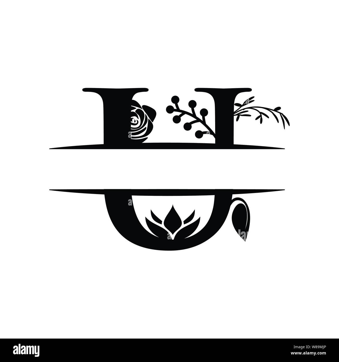 Split u Stock Vector Images - Alamy