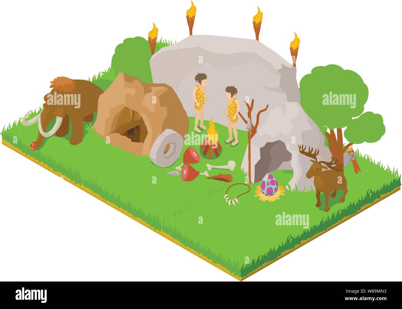 History age concept banner, isometric style Stock Vector Image & Art ...