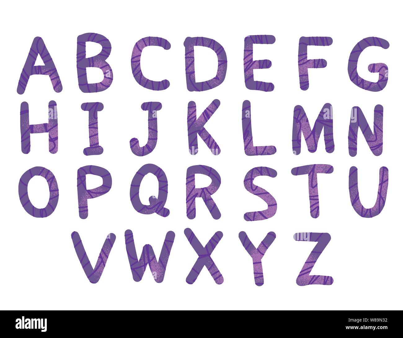 Stylized alphabet. Typography modern design. Vector letters set Stock ...