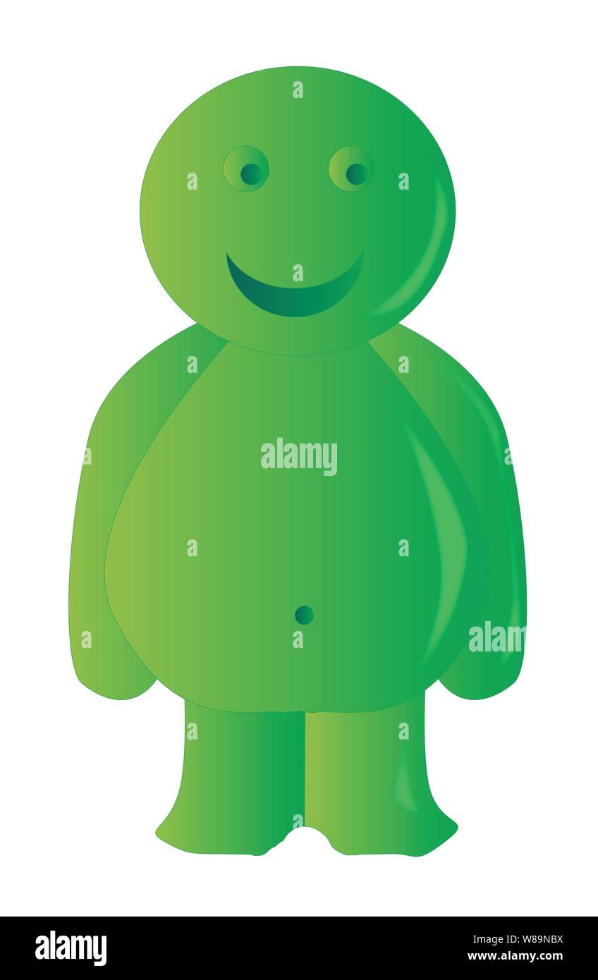 Green jelly baby Stock Vector Images - Alamy