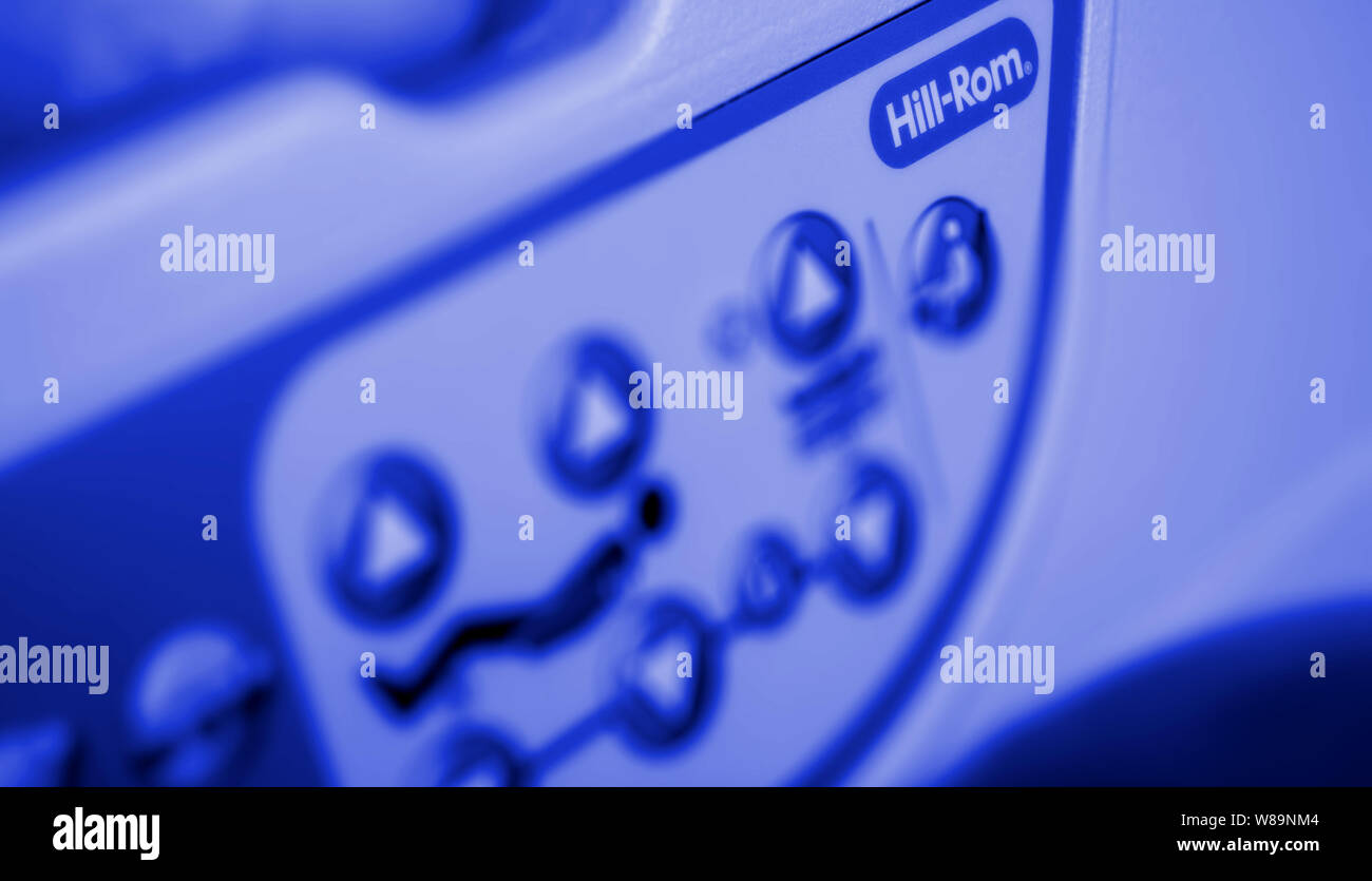 Paris, France - Jun 18, 2019: Detail of the operation buttons of the ...