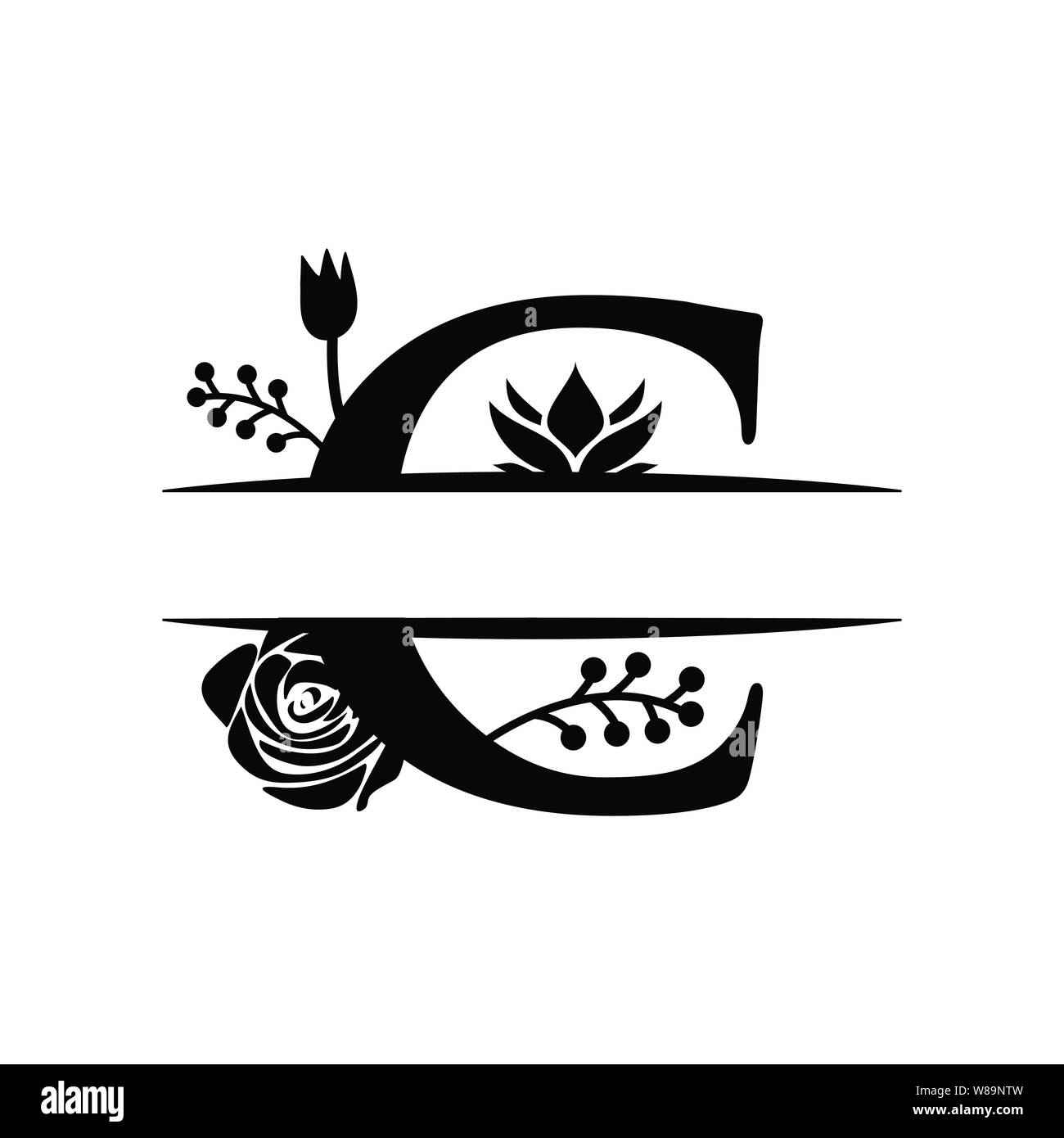 Monogram Letter C Clipart