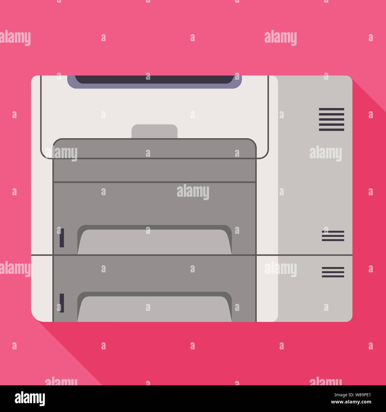 Office printer icon. Flat illustration of office printer vector icon ...