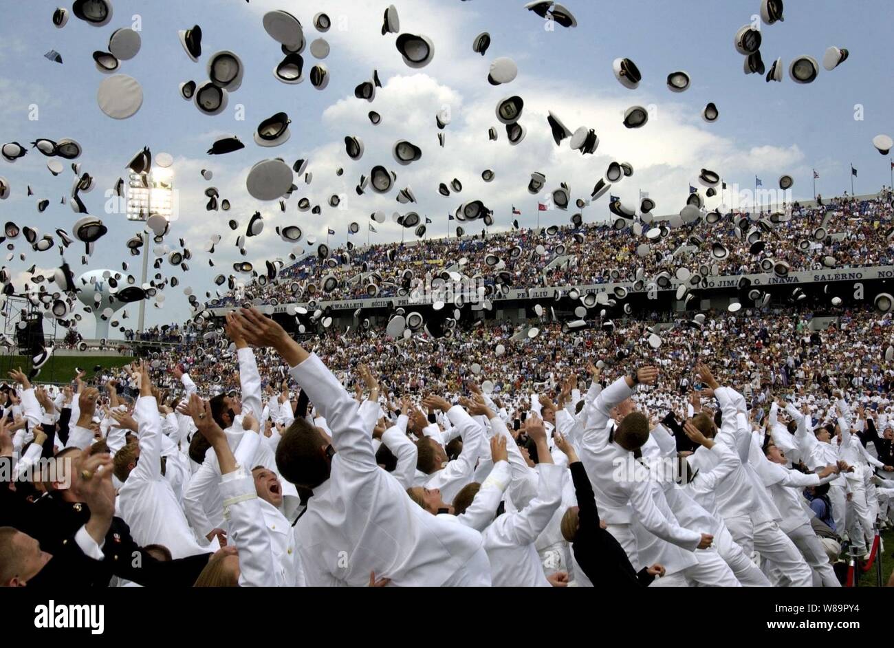 Graduation hat air hi-res stock photography and images - Alamy