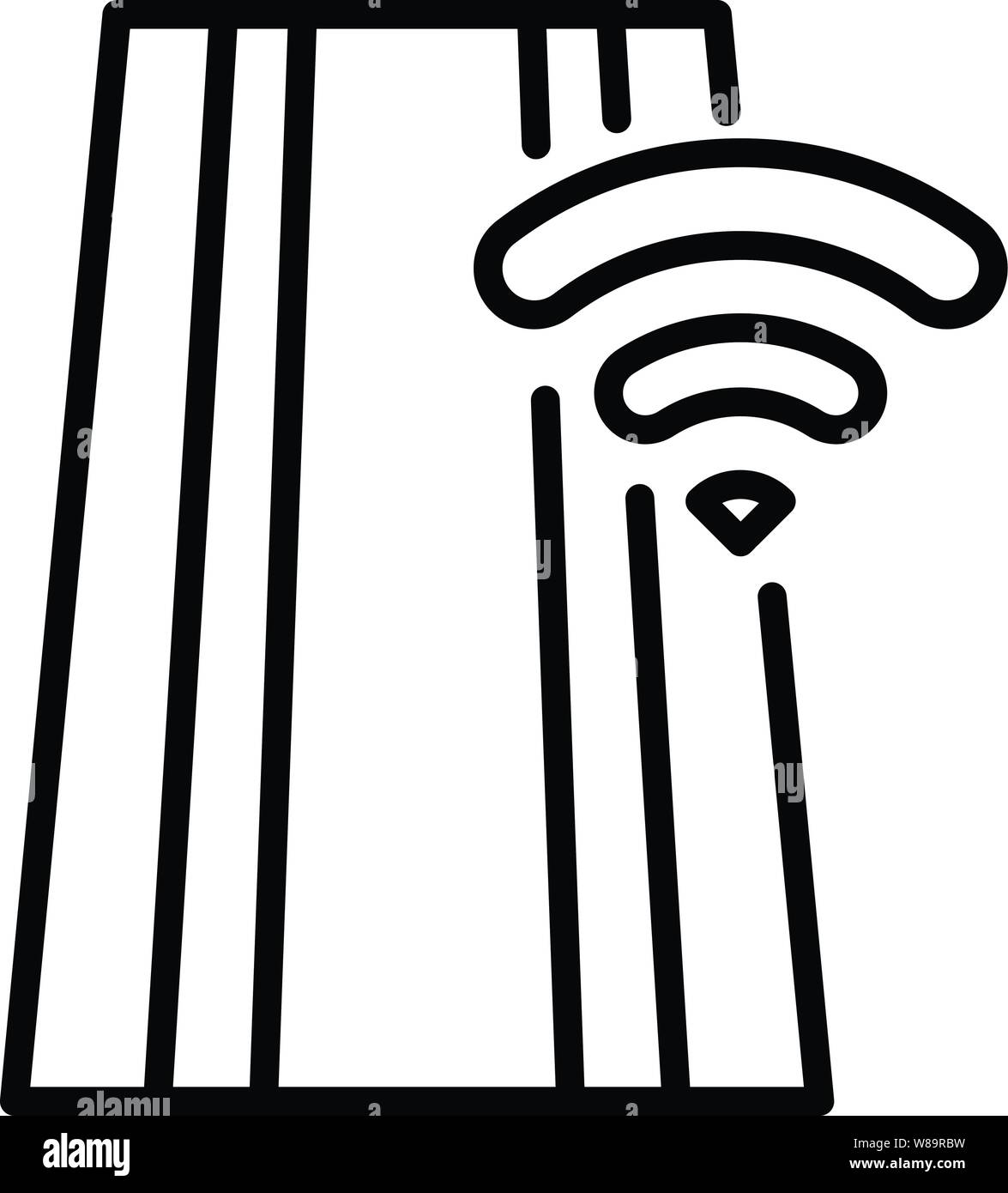 Wifi on road icon, outline style Stock Vector Image & Art - Alamy