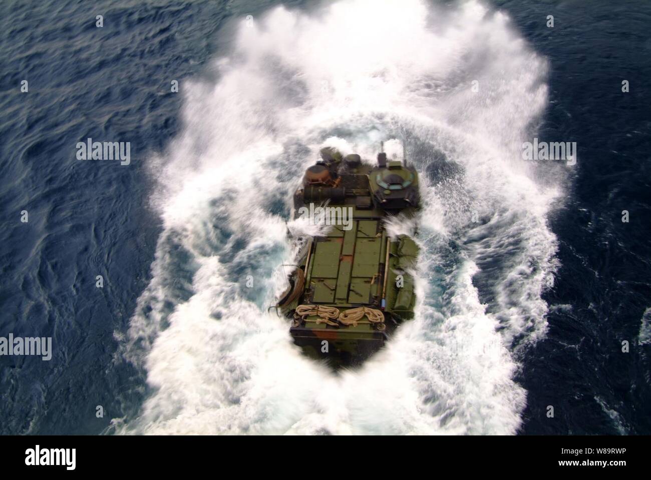 An amphibious assault vehicle from the 31st Marine Expeditionary Unit ...