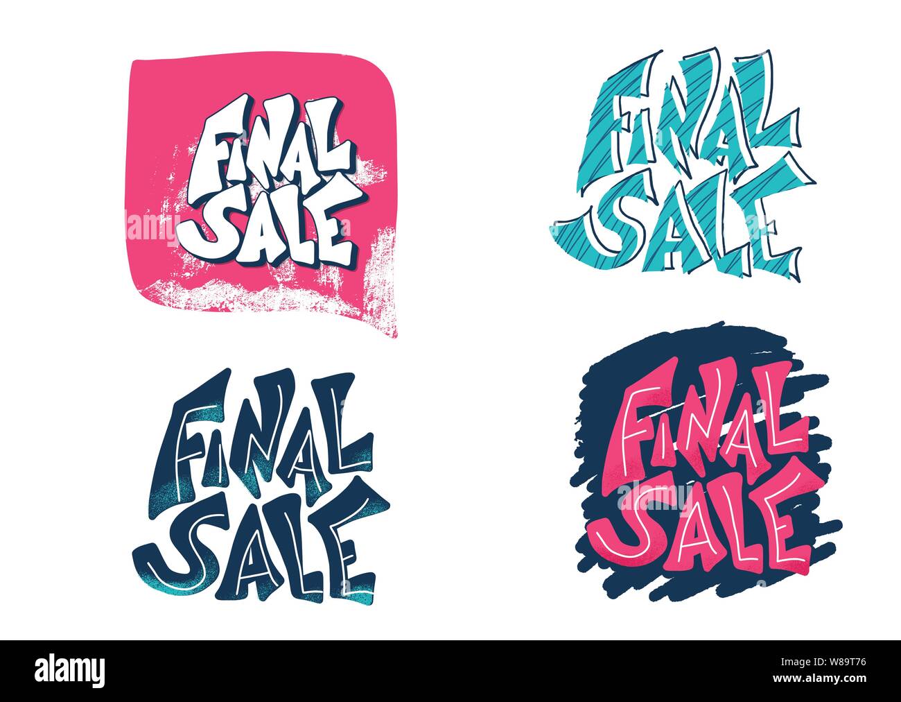Final sale messages set. Vector promo concept. Deal banners template ...