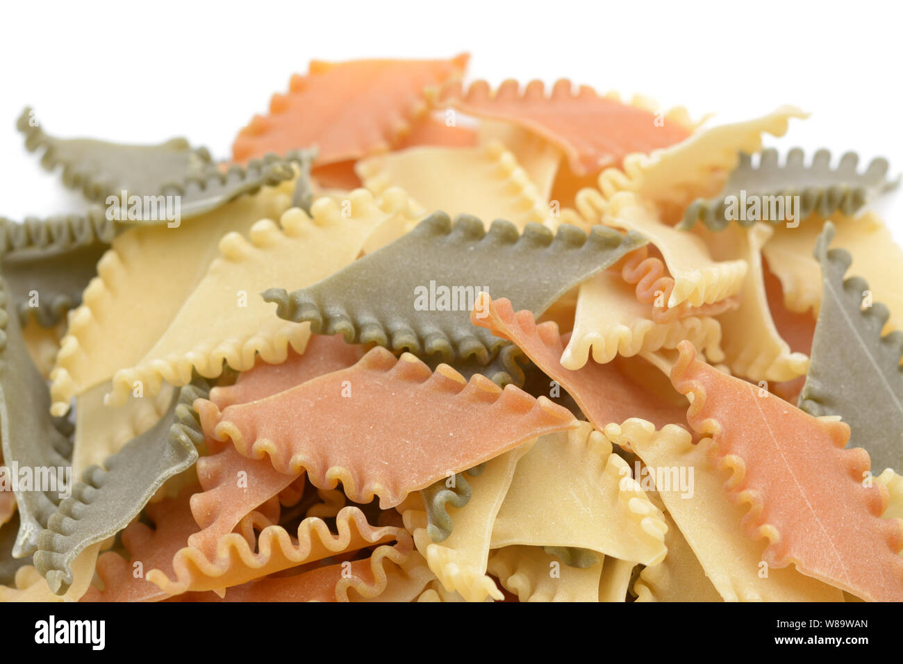 colorful and uncooked Italian pasta Stock Photo - Alamy