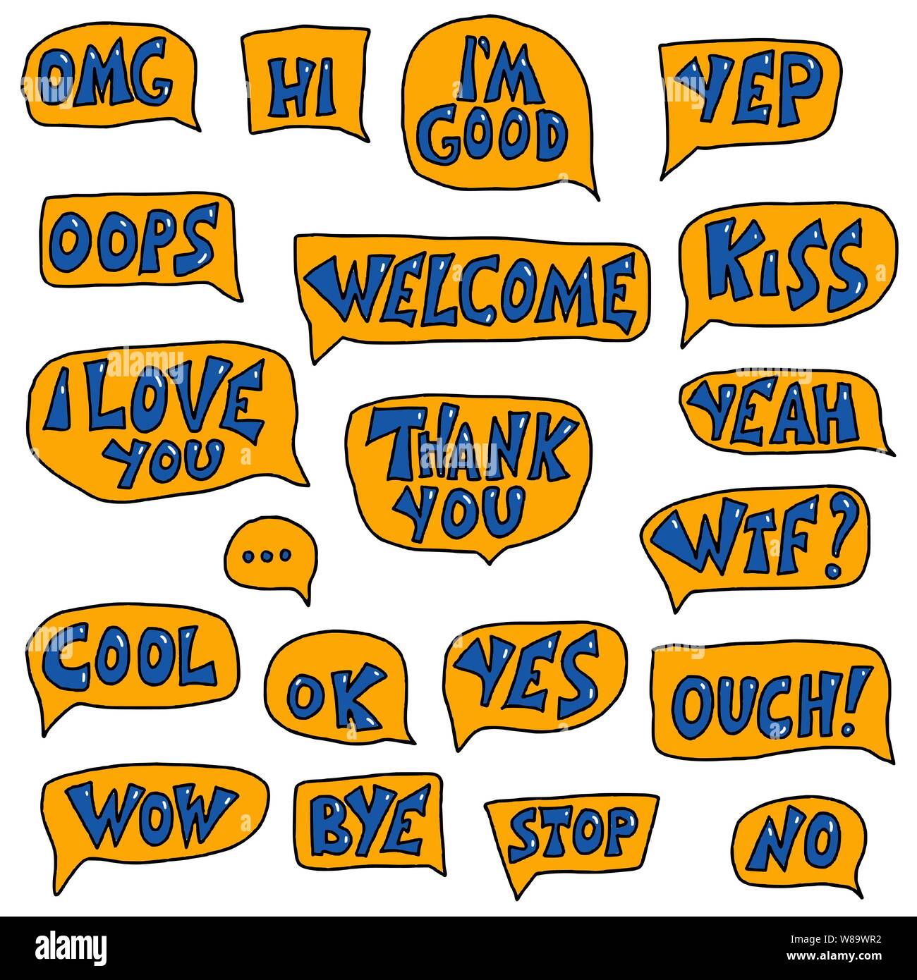 Im ok thank you Stock Vector Images - Alamy