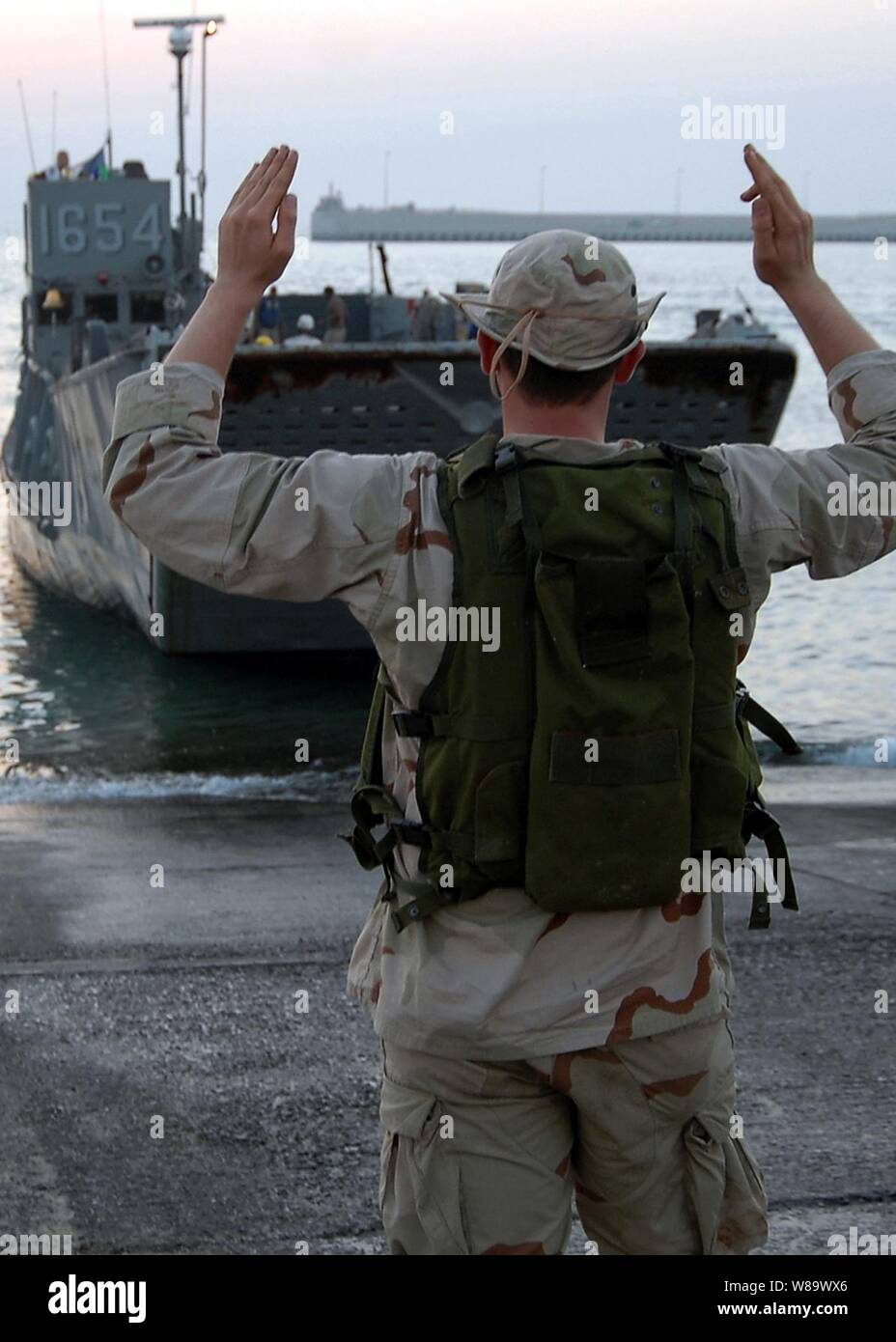 U.S. Navy Boatswain's Mate 3rd Class Cody Horton, assigned to ...