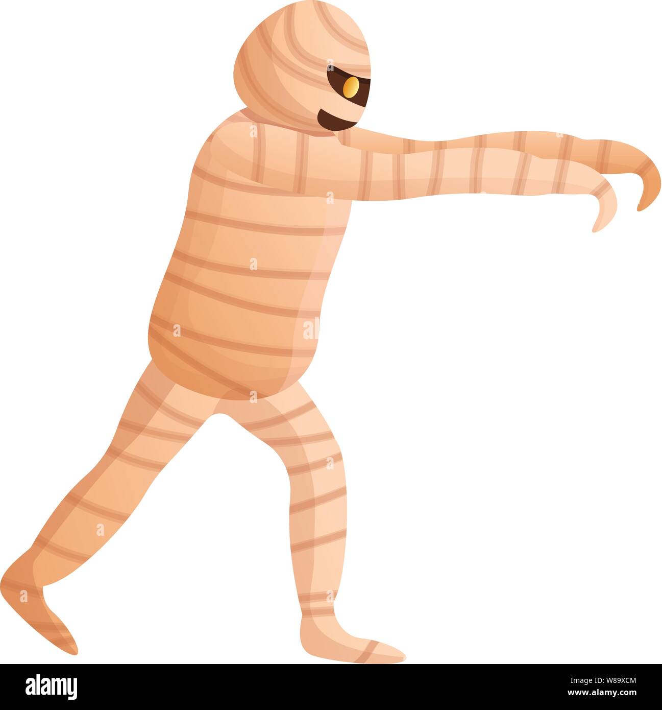 Mummy walking icon. Cartoon of mummy walking vector icon for web design ...