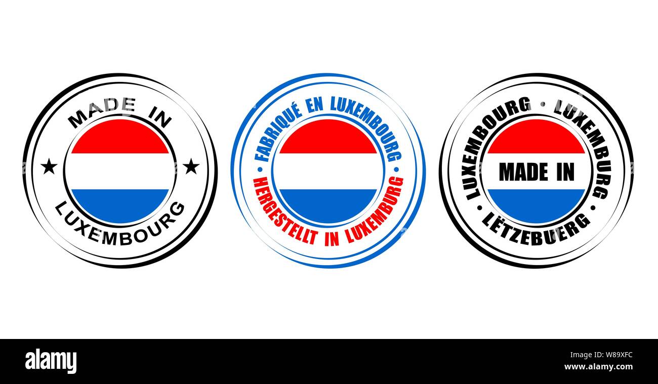 Luxembourg badge Stock Vector Images - Alamy
