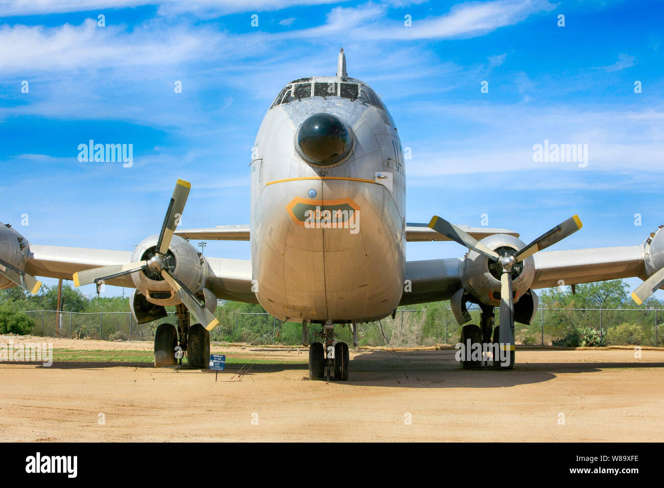 A 1950s Douglas C-124 Gobemaster, nicknamed "Old Sharky" USAF heavy ...