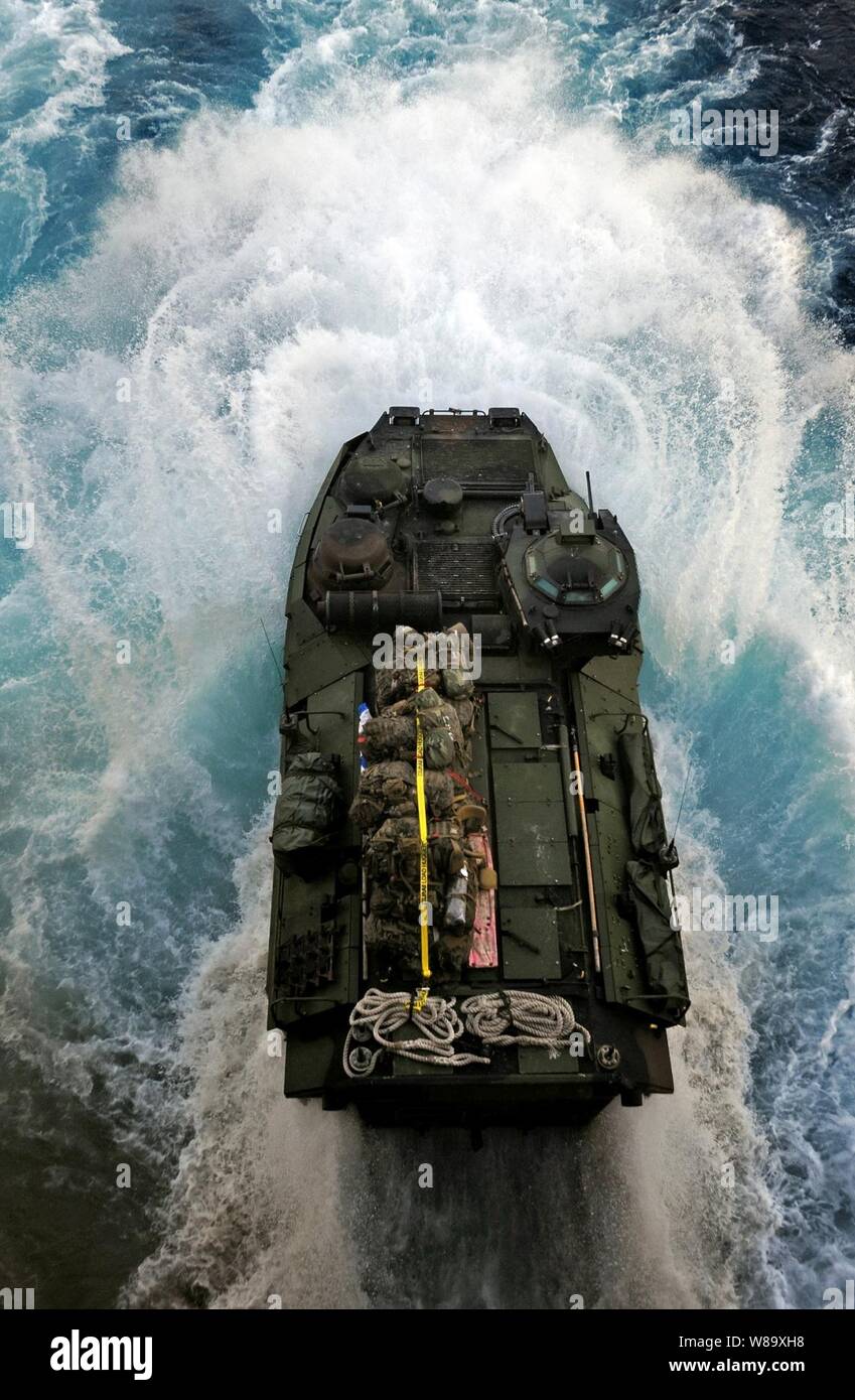 Amphibious landing dock ship uss ponce lpd 15 hi-res stock photography ...