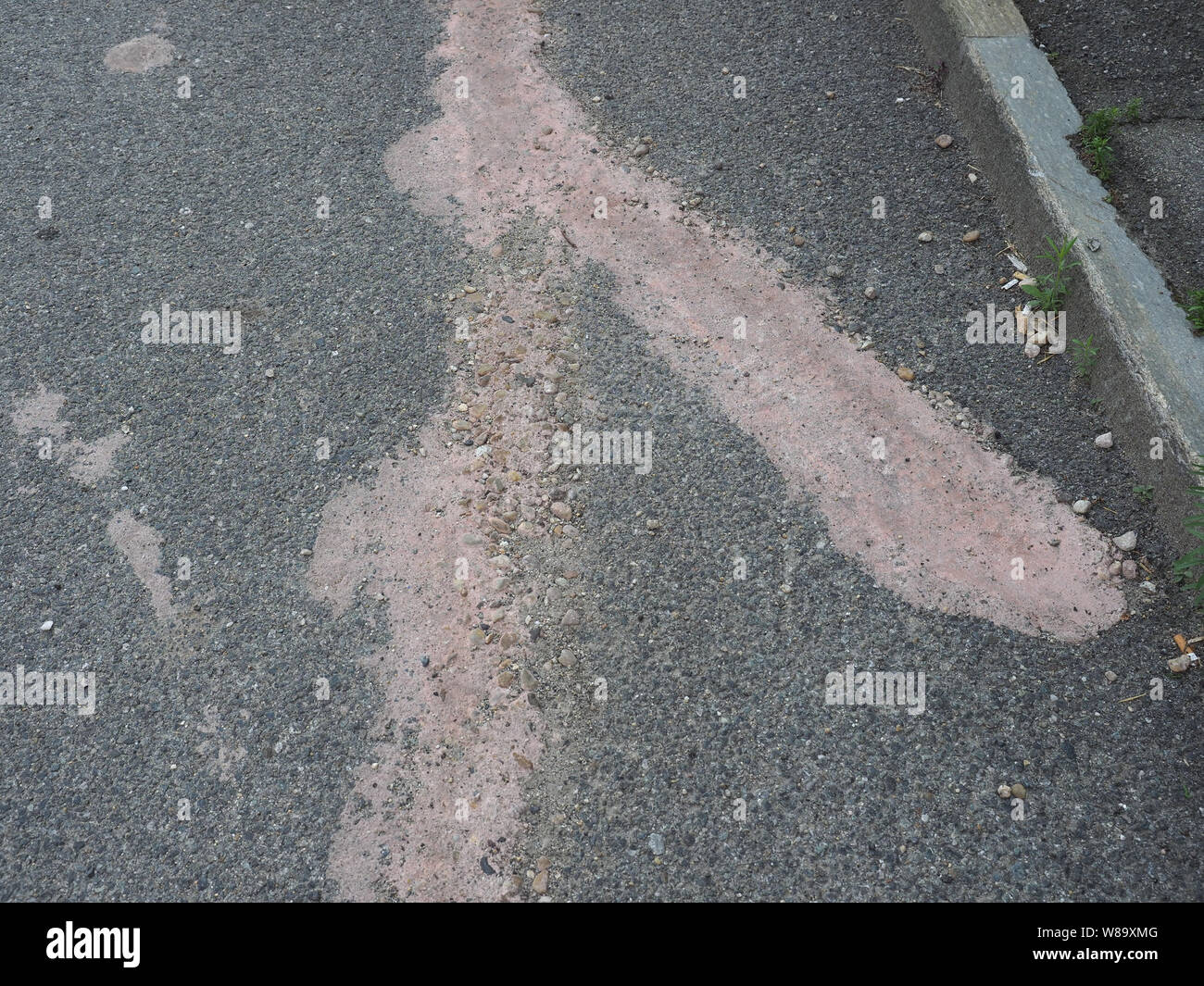 underground fiber optics cable installation road works Stock Photo - Alamy