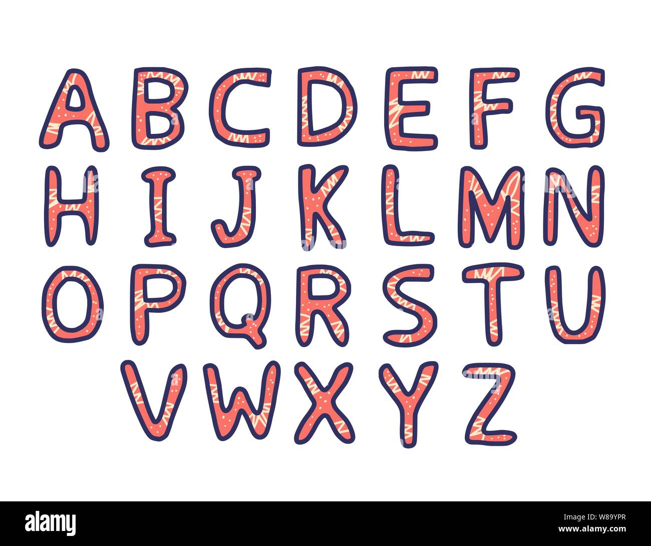 Stylized letters hi-res stock photography and images - Alamy