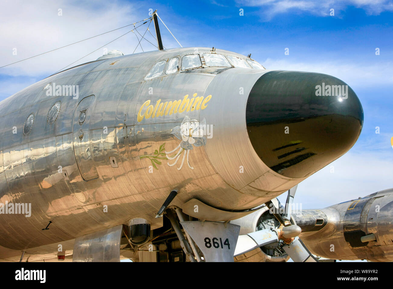 1950s Lockheed VC-121A USAF Troop Transport plane, a military variant ...