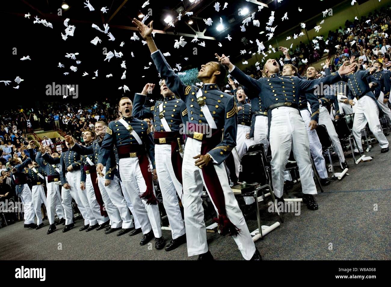 Cadets celebrate their graduation after Virginia Military Institute's ...