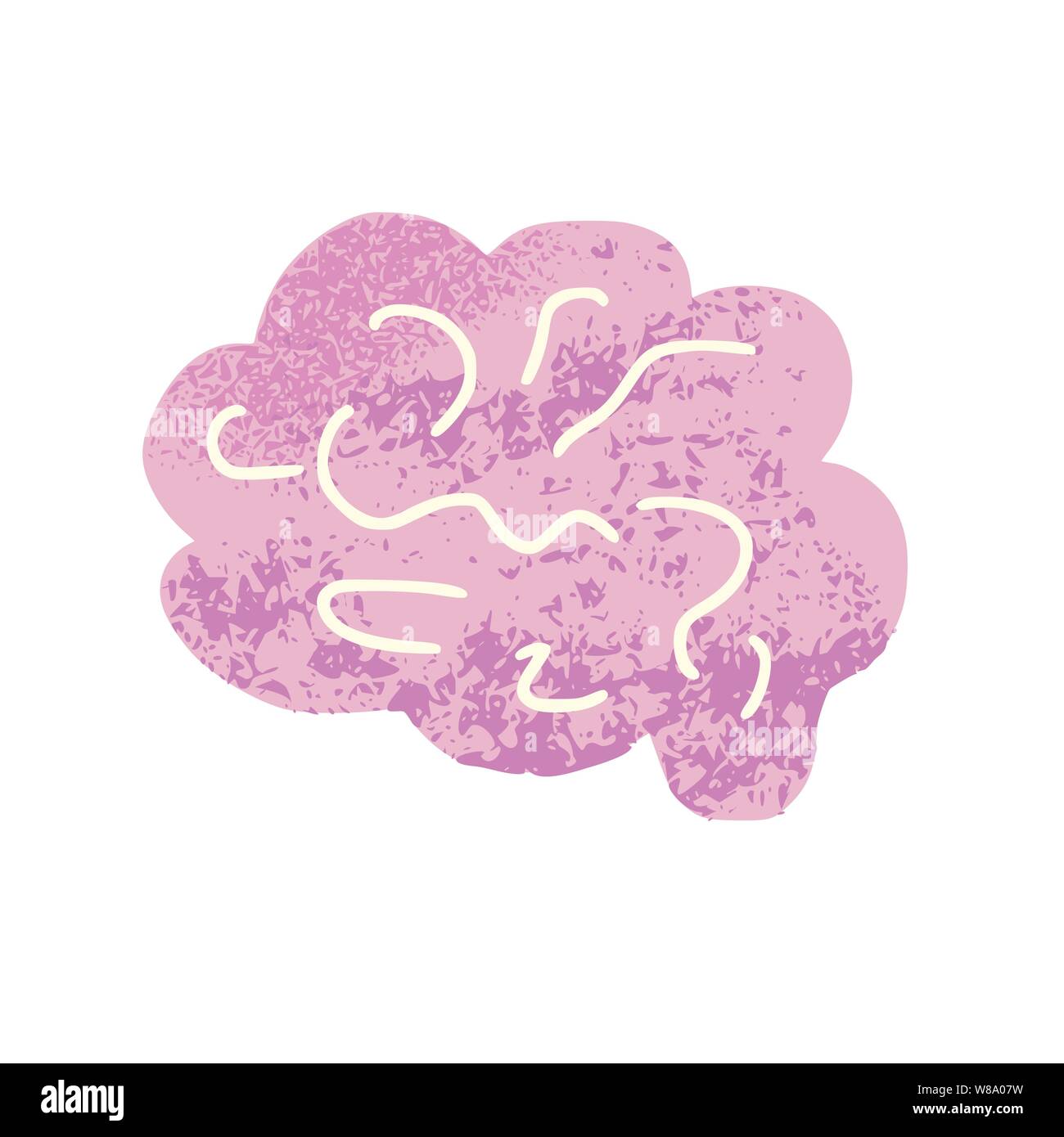 Human brain. Vector element in doodle style Stock Vector Image & Art ...