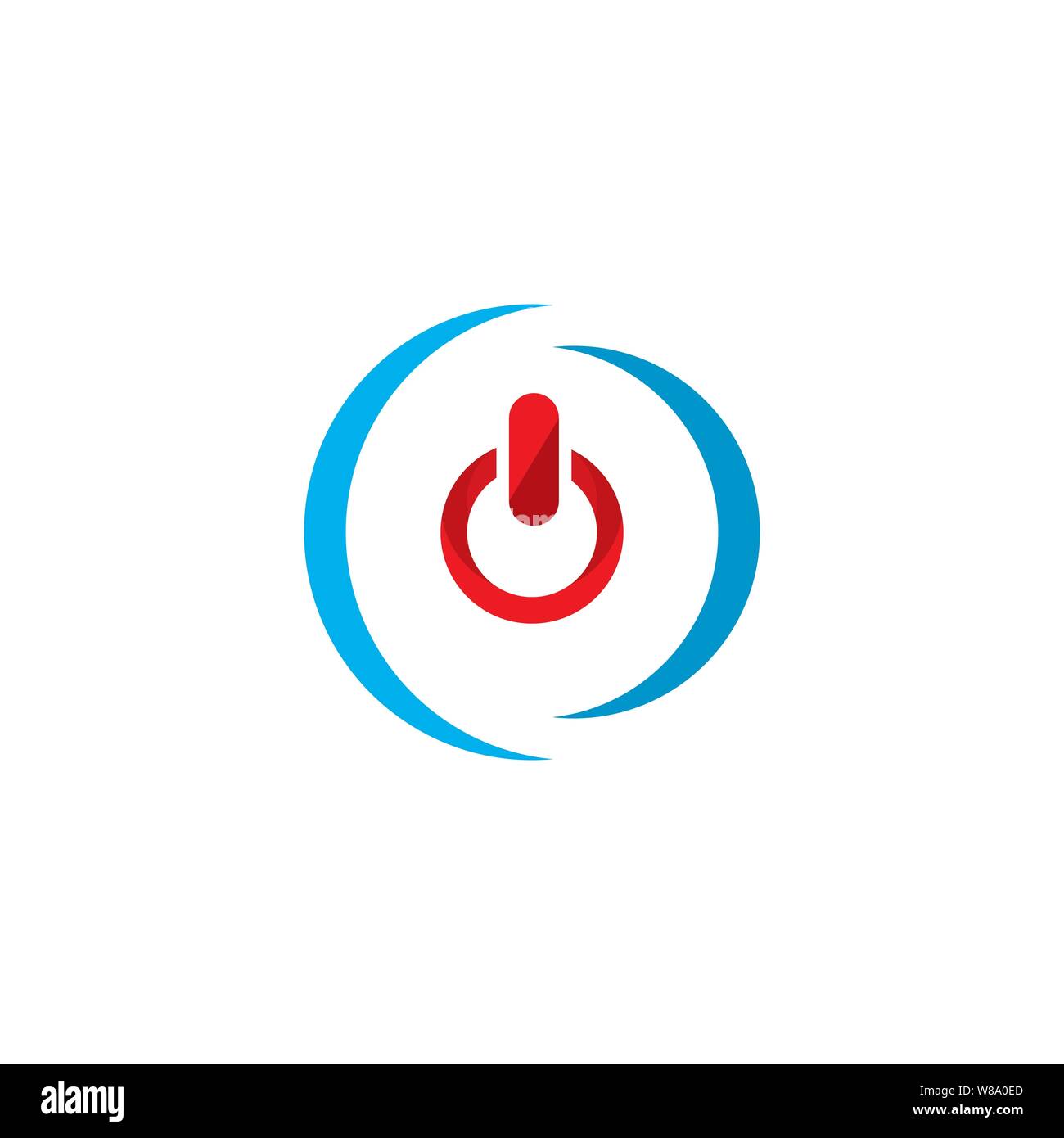 power button icon. Logo element illustration.power button symbol design ...