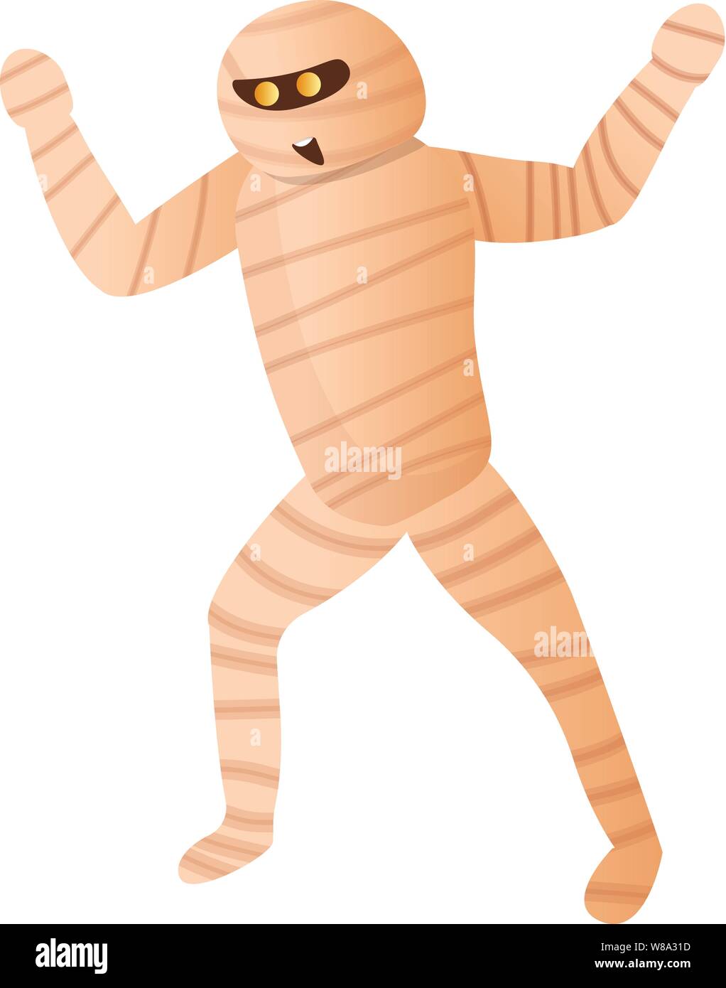 Mummy icon. Cartoon of mummy vector icon for web design isolated on ...