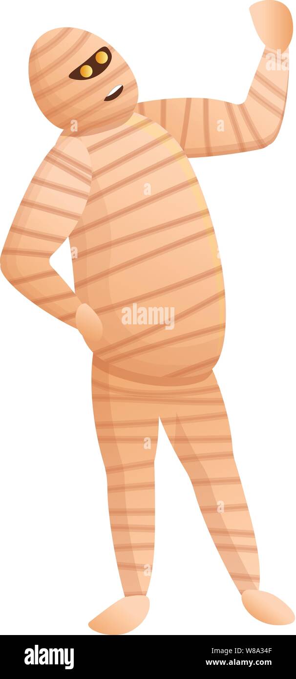 Mummy character icon. Cartoon of mummy character vector icon for web ...