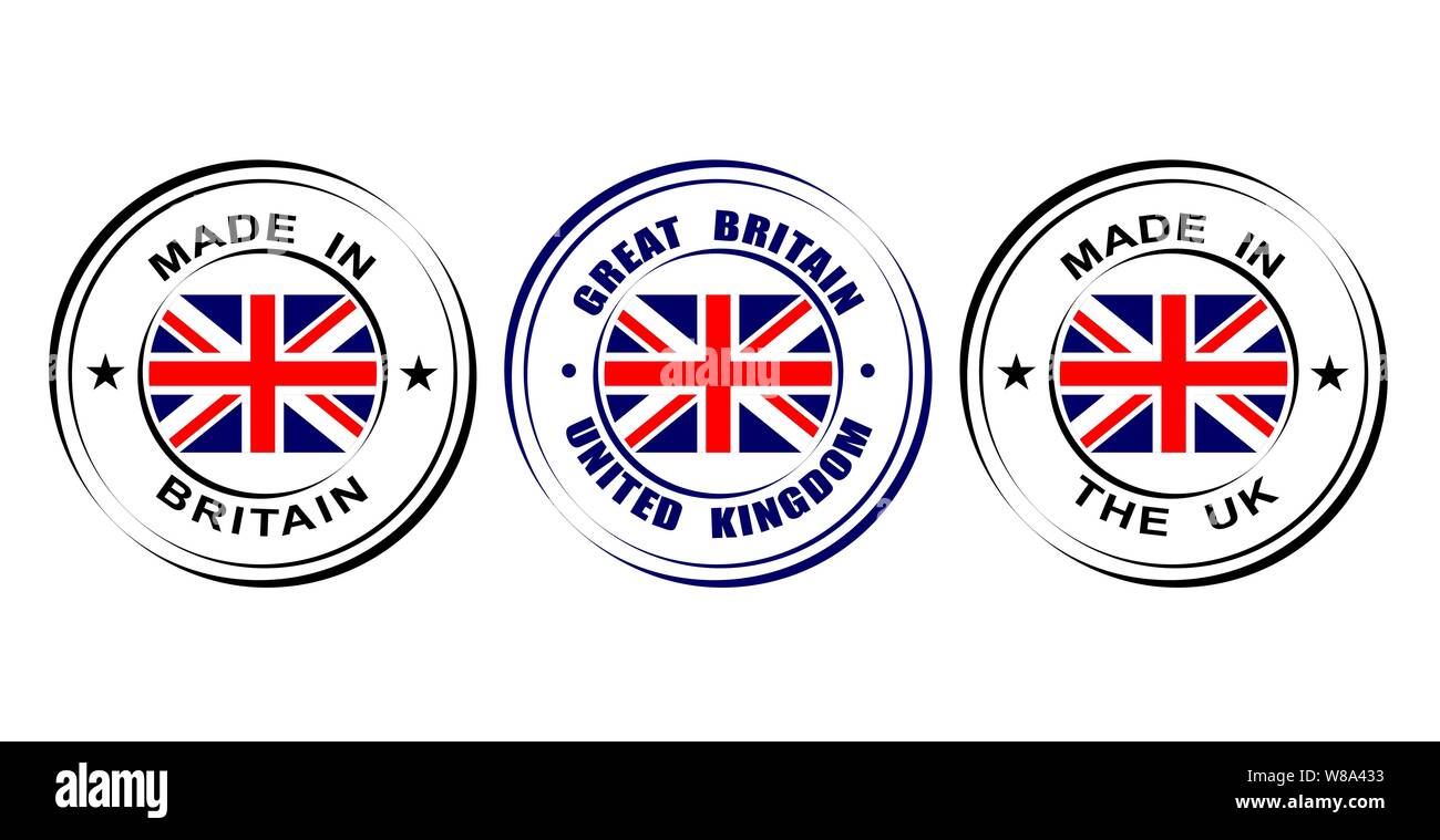 Made in great britain sticker Stock Vector Images - Alamy