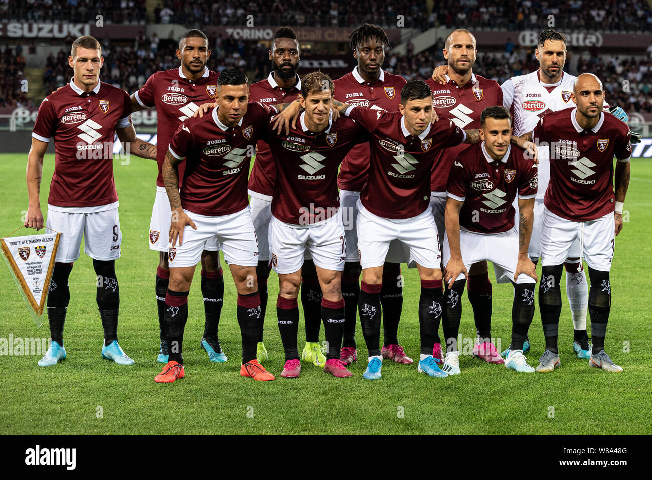 The Torino FC poses before the UEFA Europa League third qualifying ...