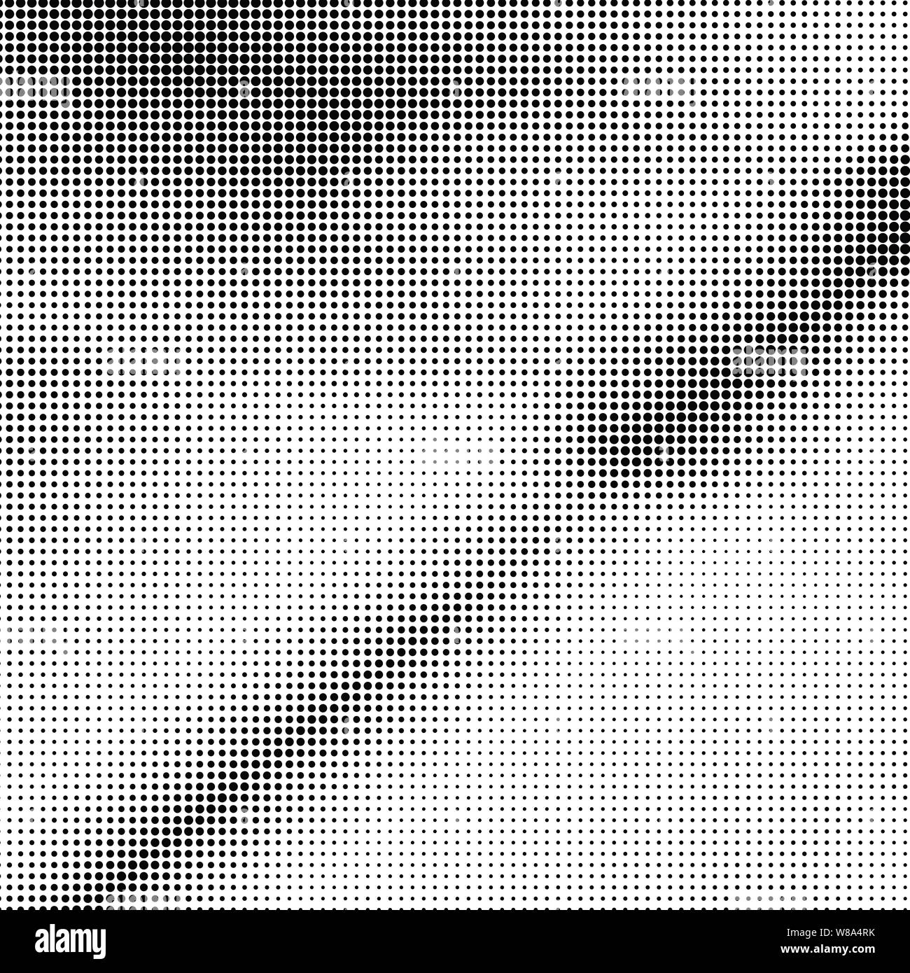 Halftone Pattern. Set of Dots. Dotted Texture on White Background ...