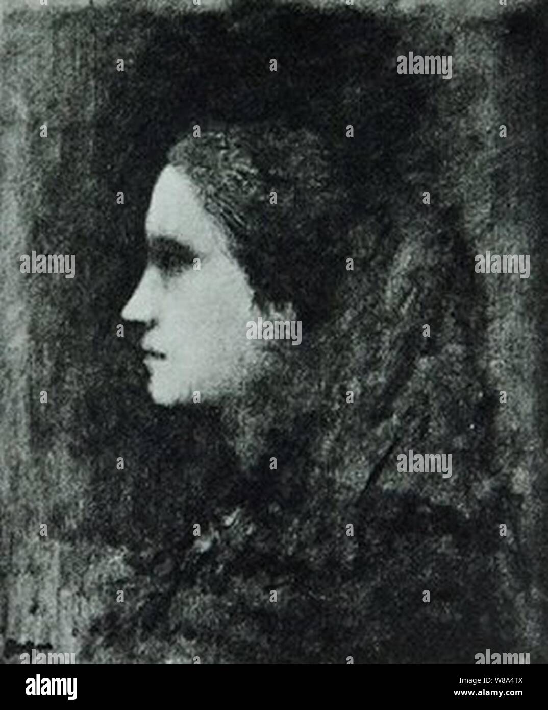 Degas - Portrait of a Woman Circa 1859 Stock Photo - Alamy