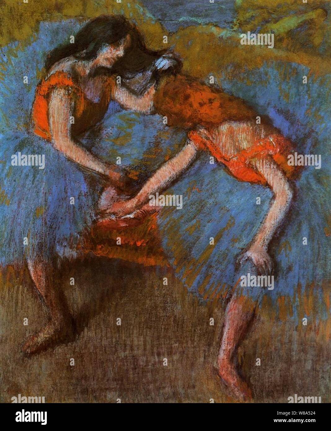 Degas - Two Dancers with Yellow Blouses, circa 1902 Stock Photo - Alamy