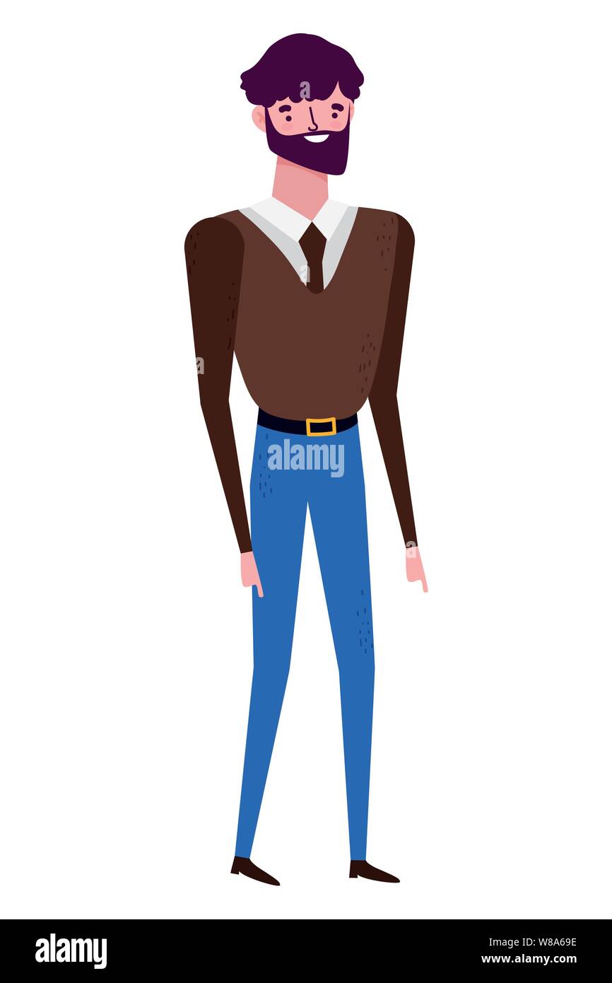Avatar of a man design, Boy male person human and attractive theme ...