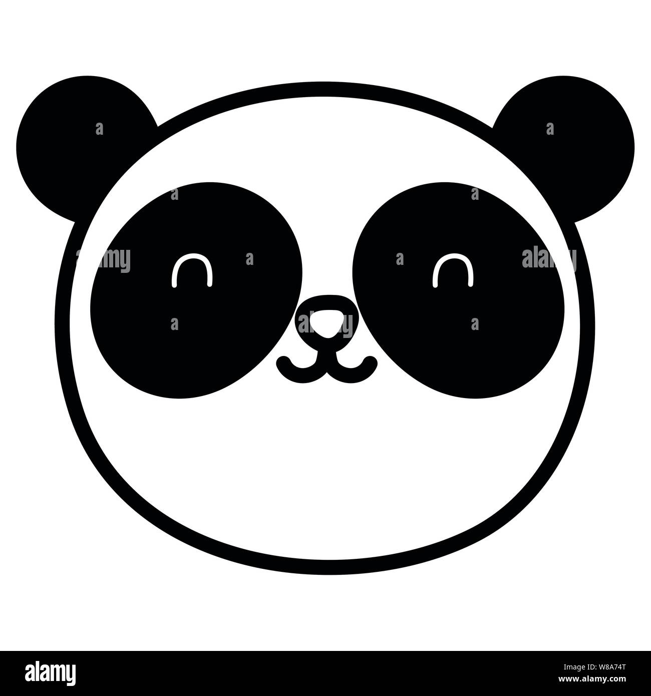 Panda cartoon design, Animal cute zoo life nature and fauna theme ...