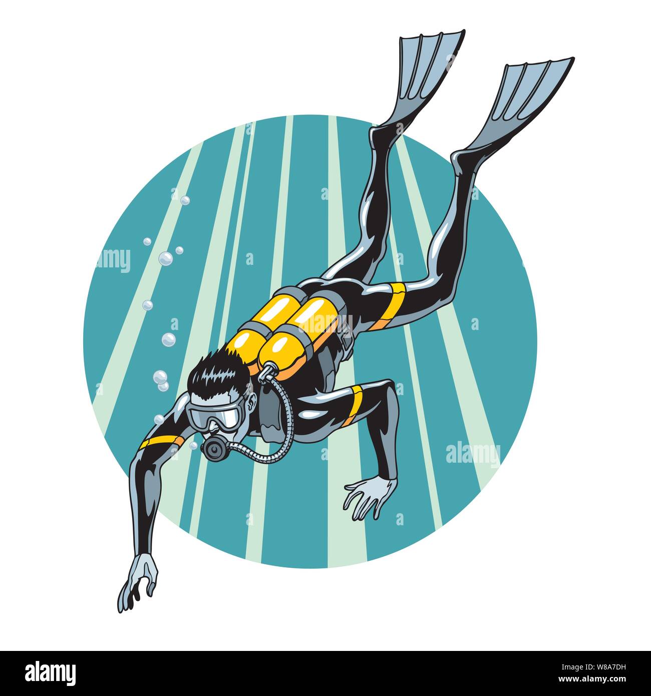 Scuba Diving Vector