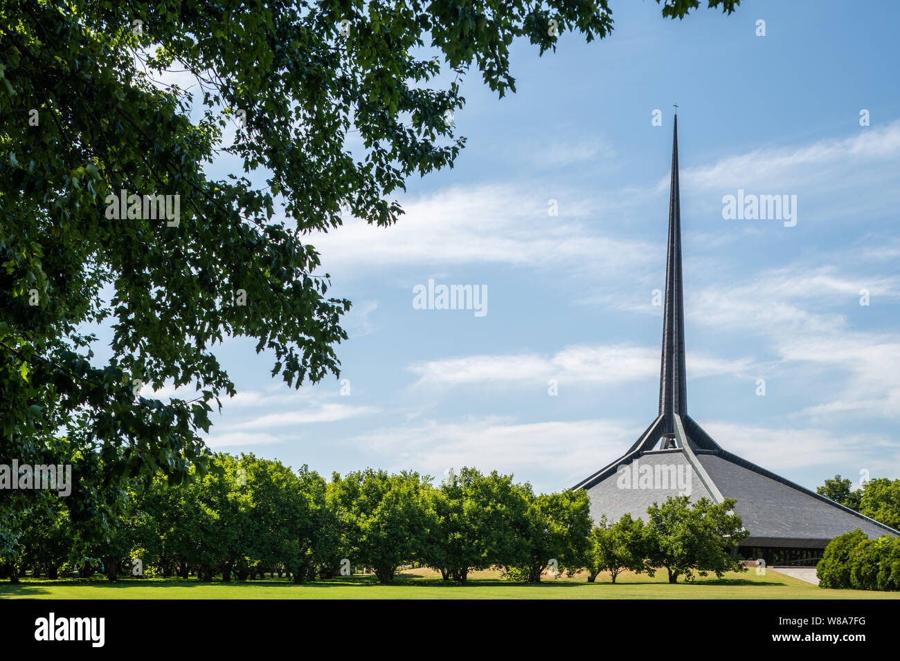North Christian Church, designed by Eero Saarinen Stock Photo - Alamy