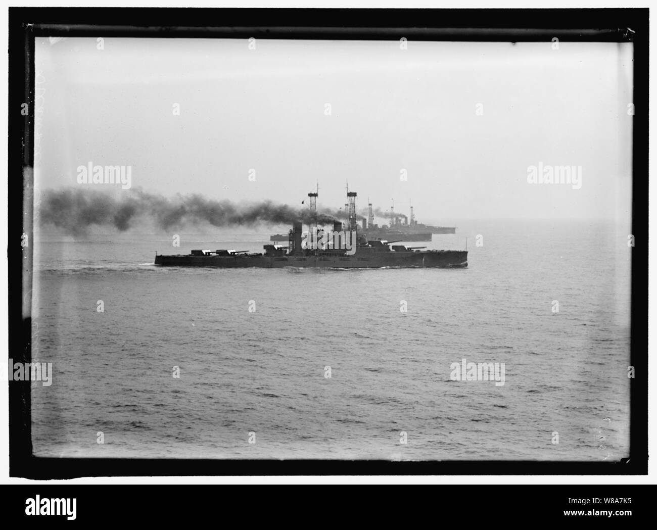 DELAWARE, U.S.S. WITH U.S.S. KANSAS AND ARKANSAS Stock Photo - Alamy