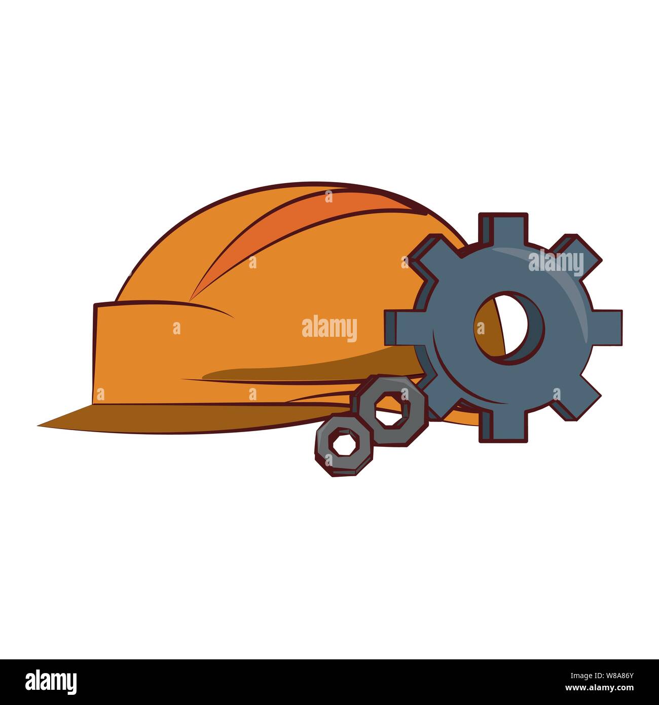 engineering construction factory industry cartoon Stock Vector Image ...