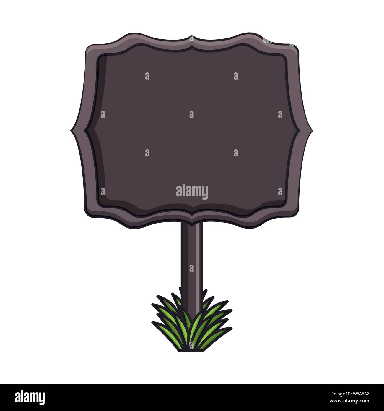 wooden sign board rustic cartoon Stock Vector Image & Art - Alamy