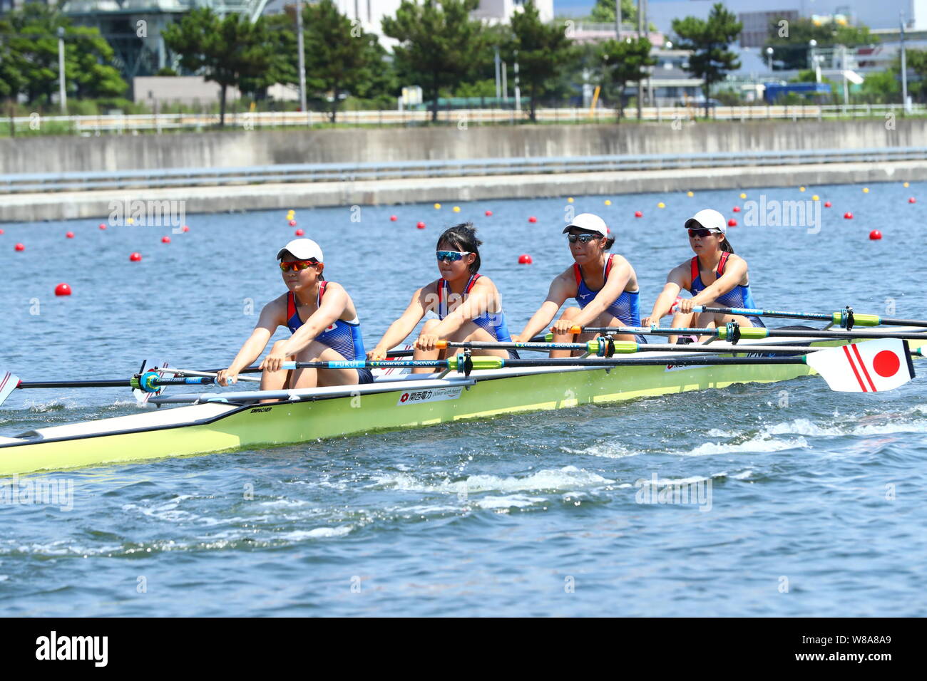 Sea Forest Waterway, Tokyo, Japan. 8th Aug, 2019. Marin Kawamura ...