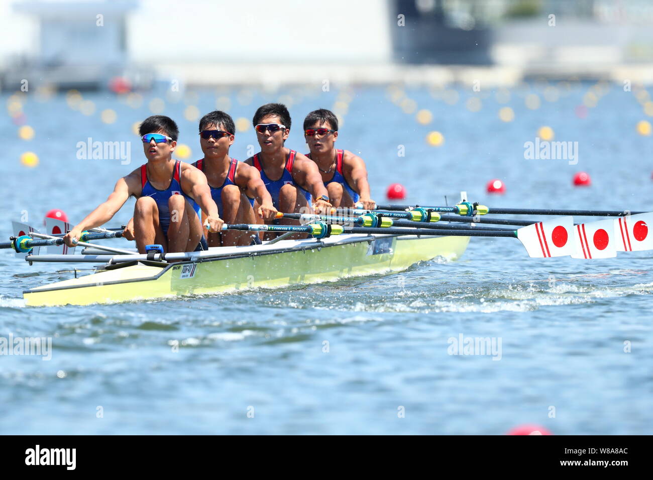 Sea Forest Waterway, Tokyo, Japan. 8th Aug, 2019. Haruto Oshita ...
