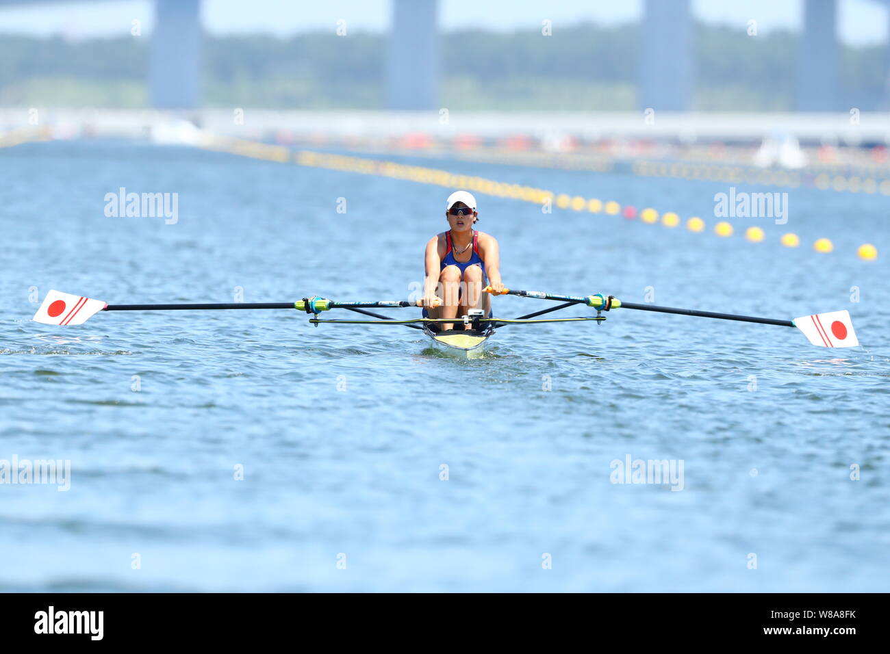 Sea Forest Waterway, Tokyo, Japan. 8th Aug, 2019. Miho Ueno (JPN ...