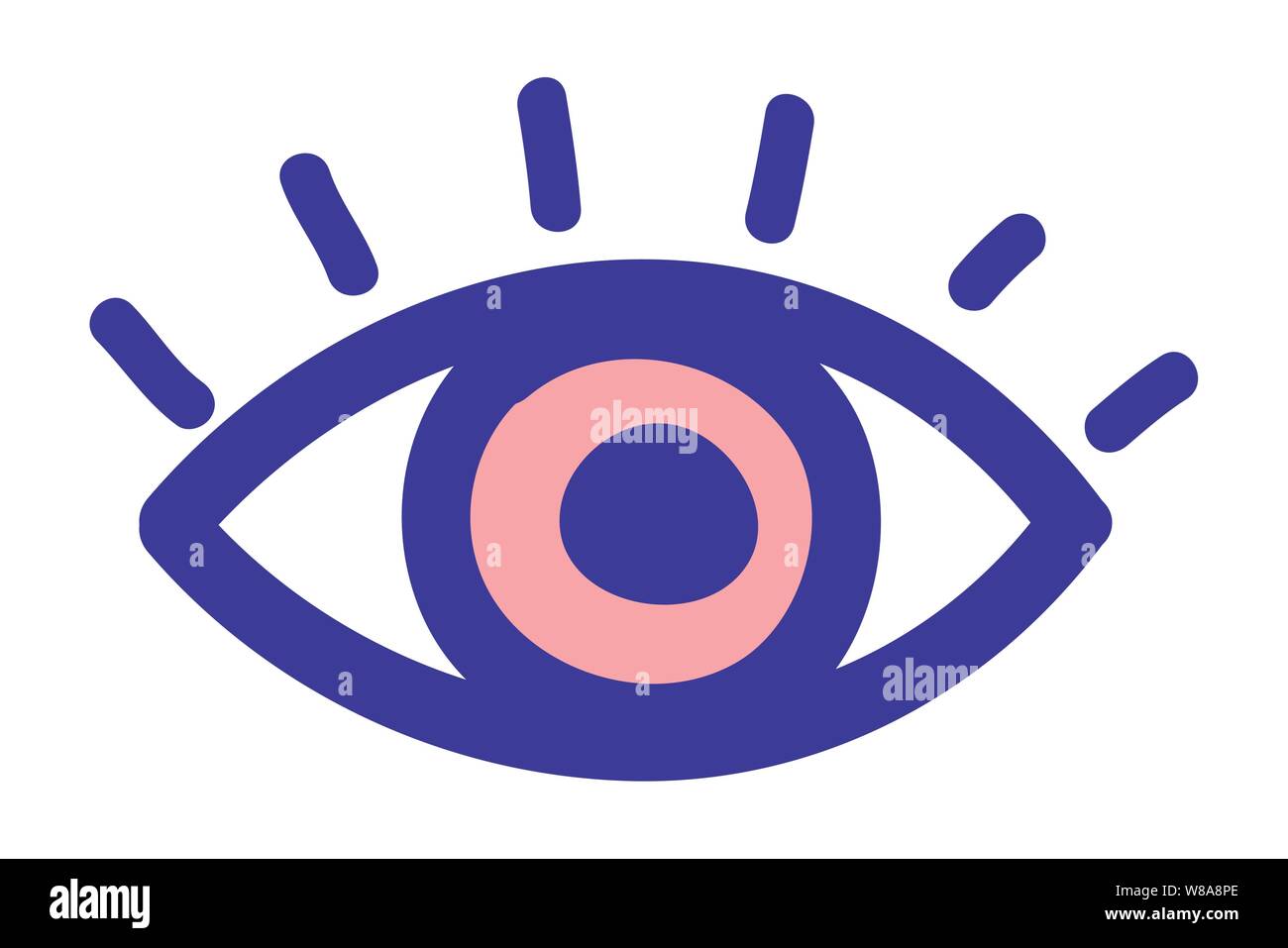 Light Pink Eye Stock Vector Images - Alamy