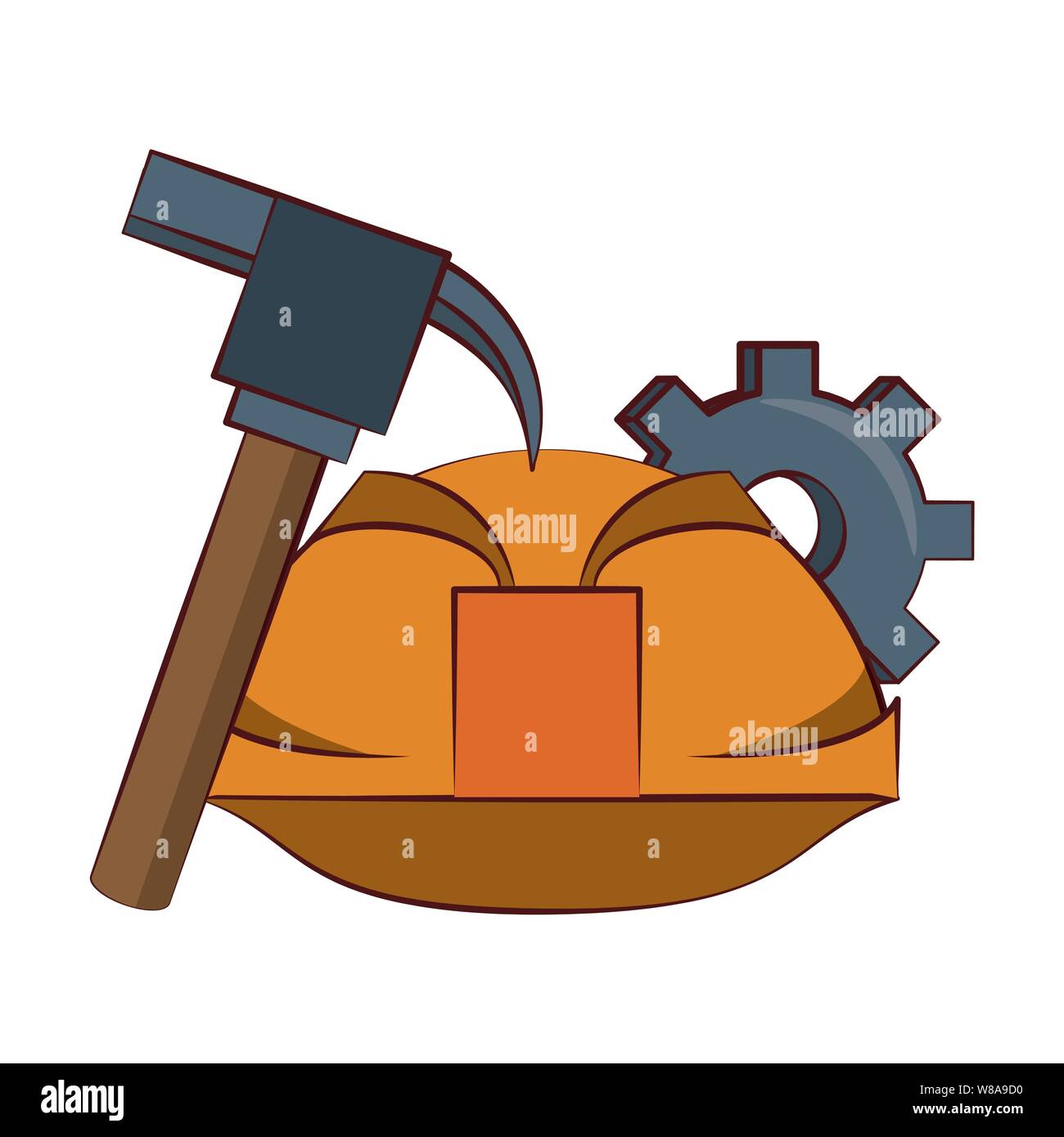 engineering construction factory industry cartoon Stock Vector Image ...