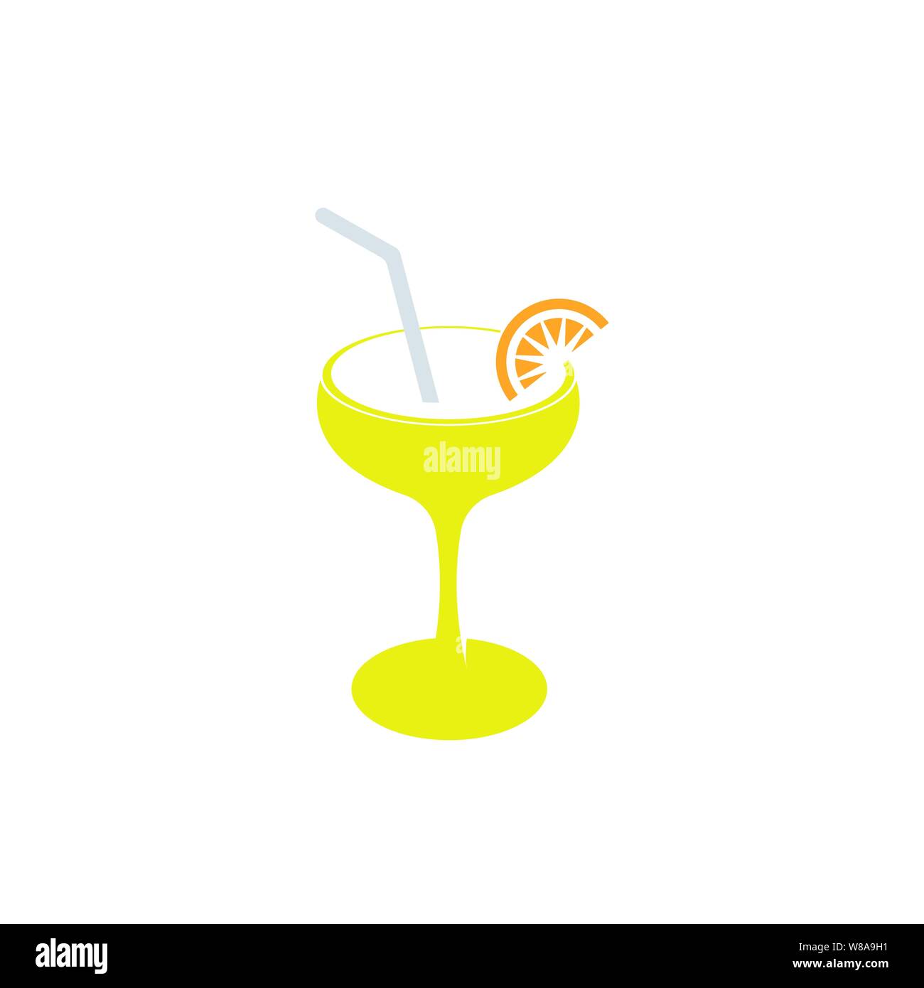 cocktail glass icon - Vector cocktail glass sign - alcohol illustration ...