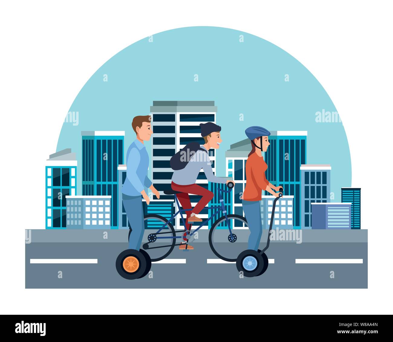 Wearing helmet on bike Cut Out Stock Images & Pictures - Alamy