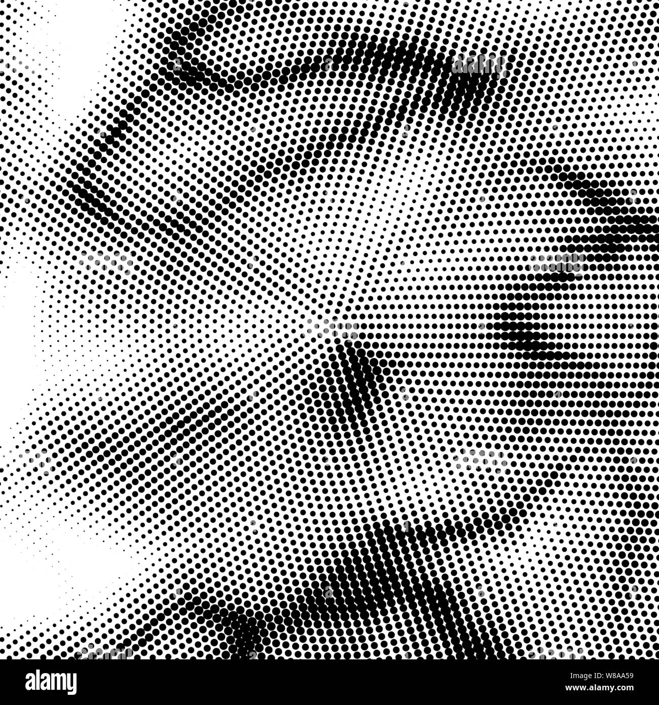 Halftone Pattern. Set of Dots. Dotted Texture on White Background ...