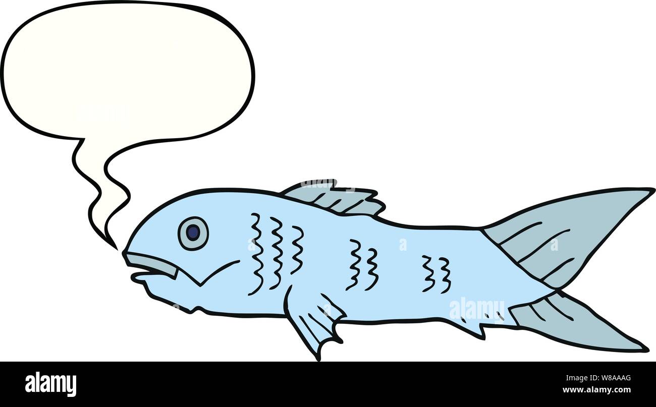Cartoon fish speech bubble hi-res stock photography and images - Alamy